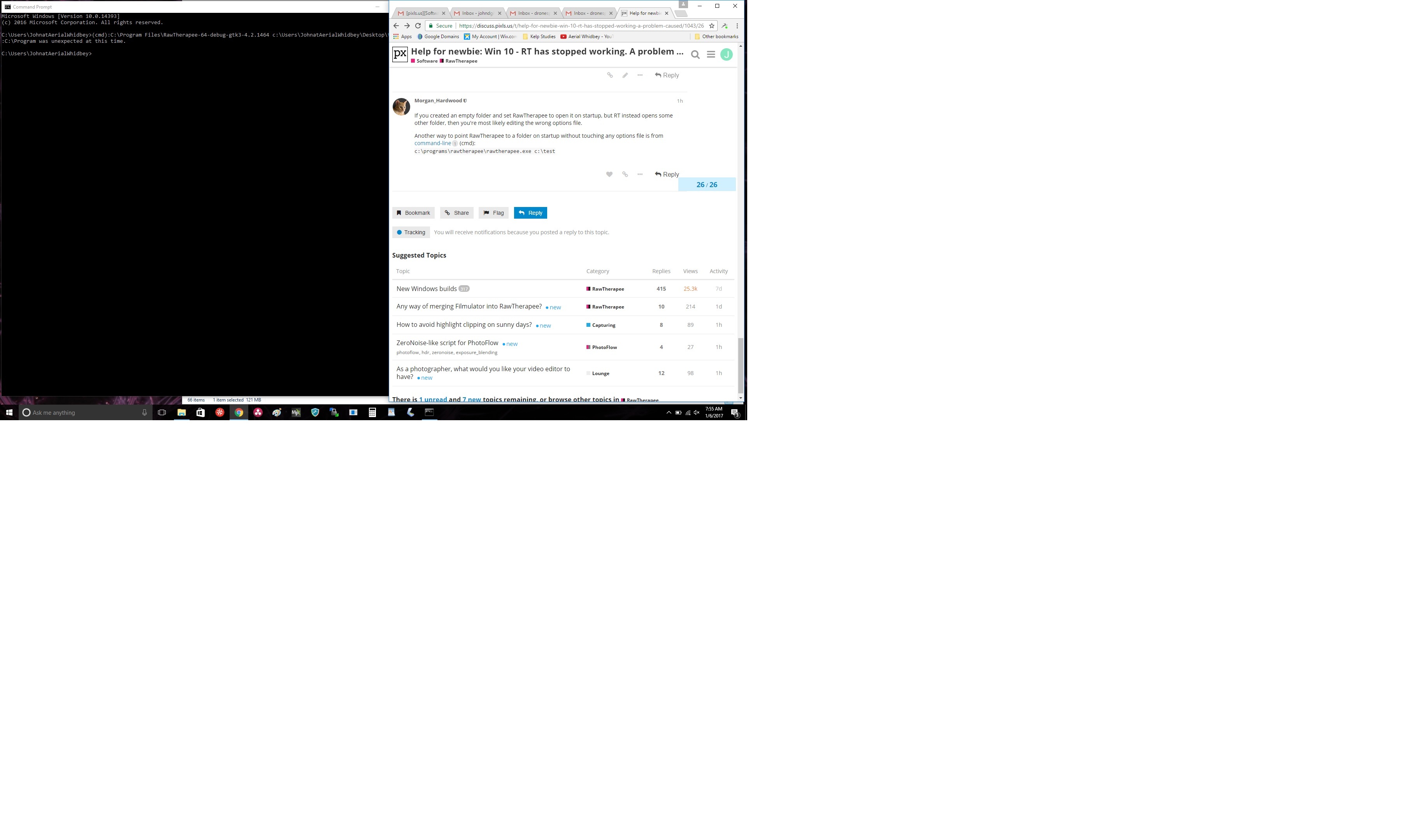 Help for newbie: Win 10 - RT has stopped working. A problem caused - Page 2 - RawTherapee ...