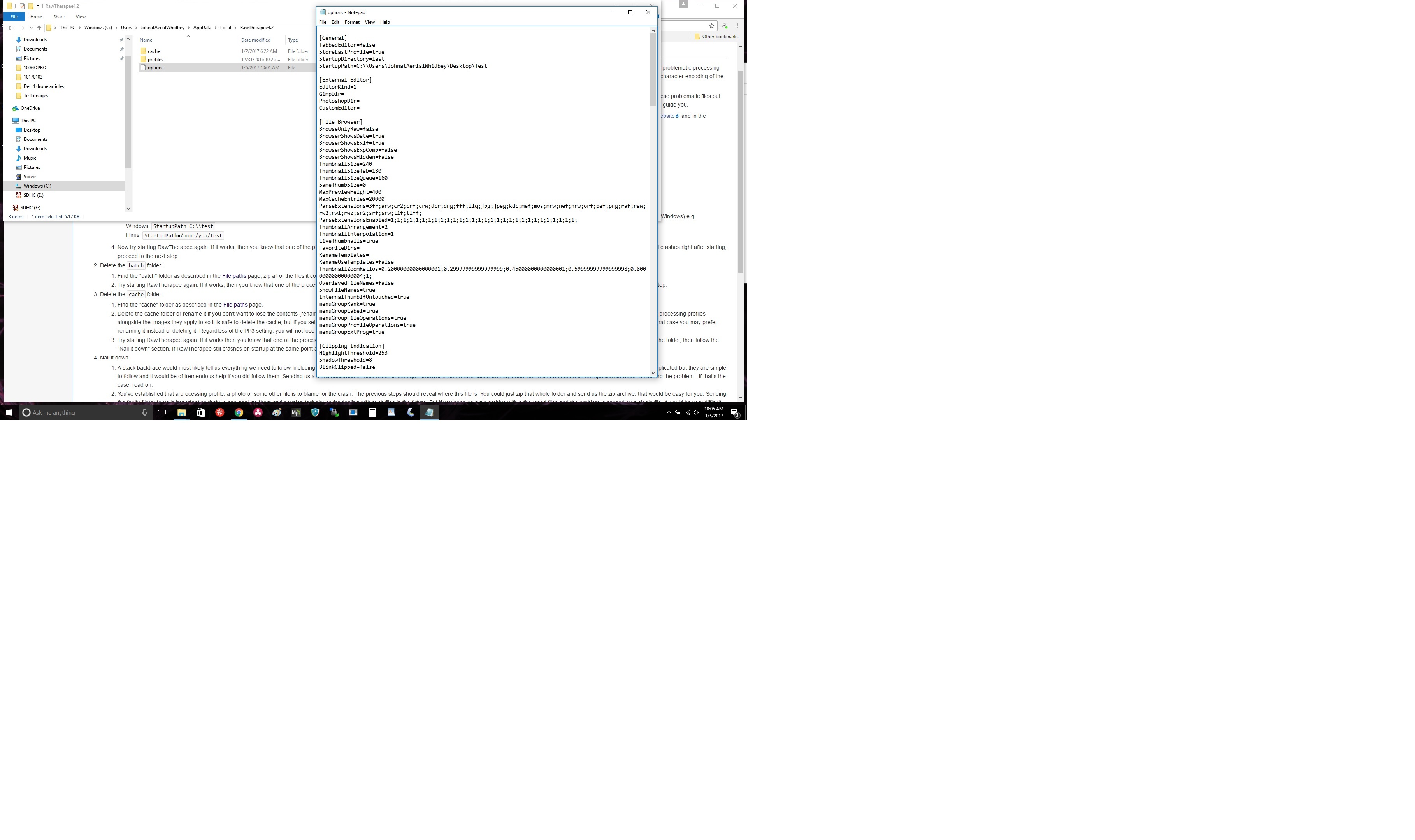 Help for newbie: Win 10 - RT has stopped working. A problem caused - Page 2 - RawTherapee ...